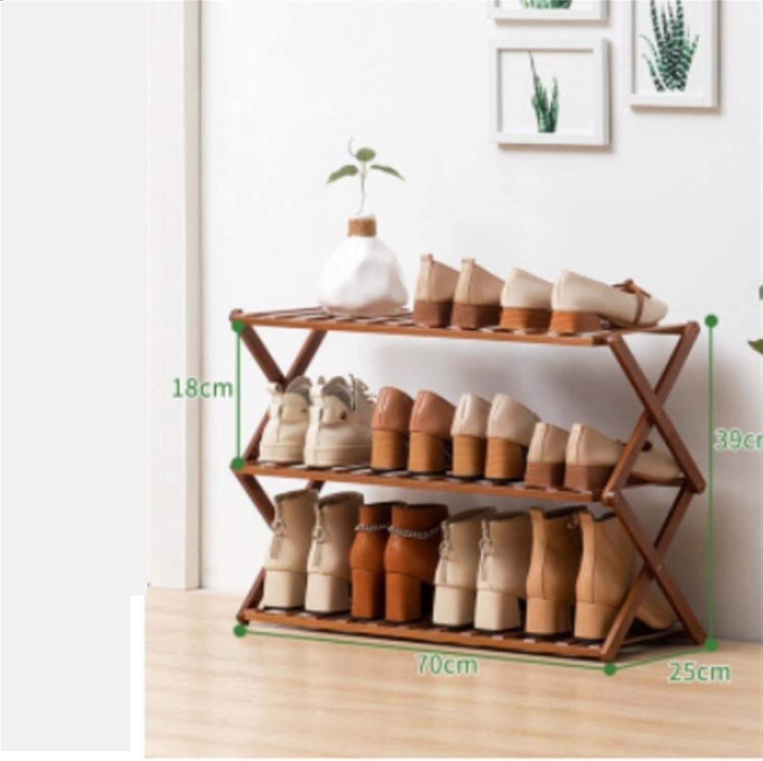 KNOKR Shoe Rack, Installation-Free Simple Shoe Rack Assembly dust-Proof ...