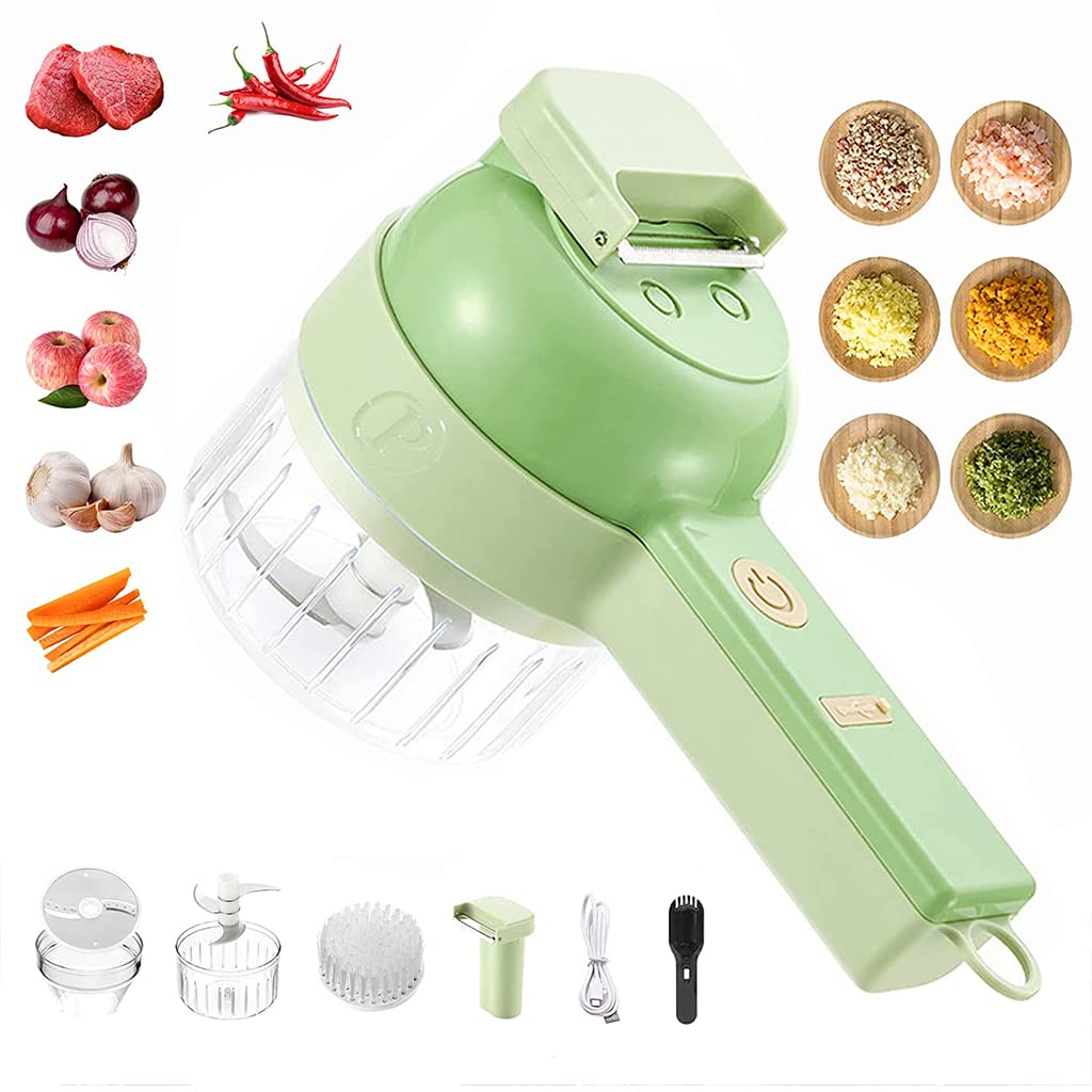 HASTHIP® Chopper for Kitchen Electric 4 in 1 Vegetable Chopper Garlic ...
