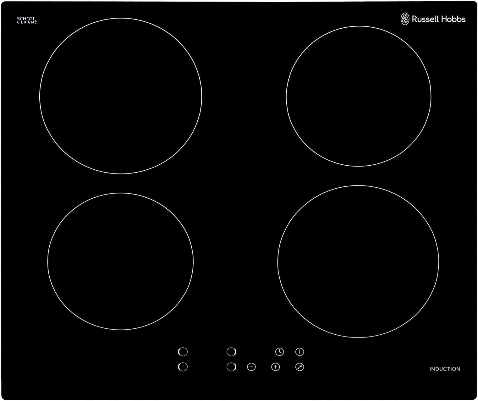 AEG ILB64334CB Built-In Induction Hob, 3000 Series, 60cm, Black, Glass ...