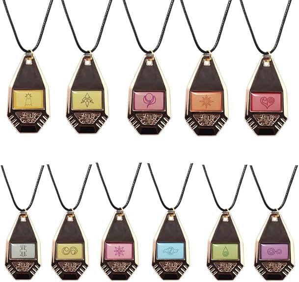 PHAMTHOMST Anime Digimon Adventure Necklace Tag & Crest Emblem Digivice ...