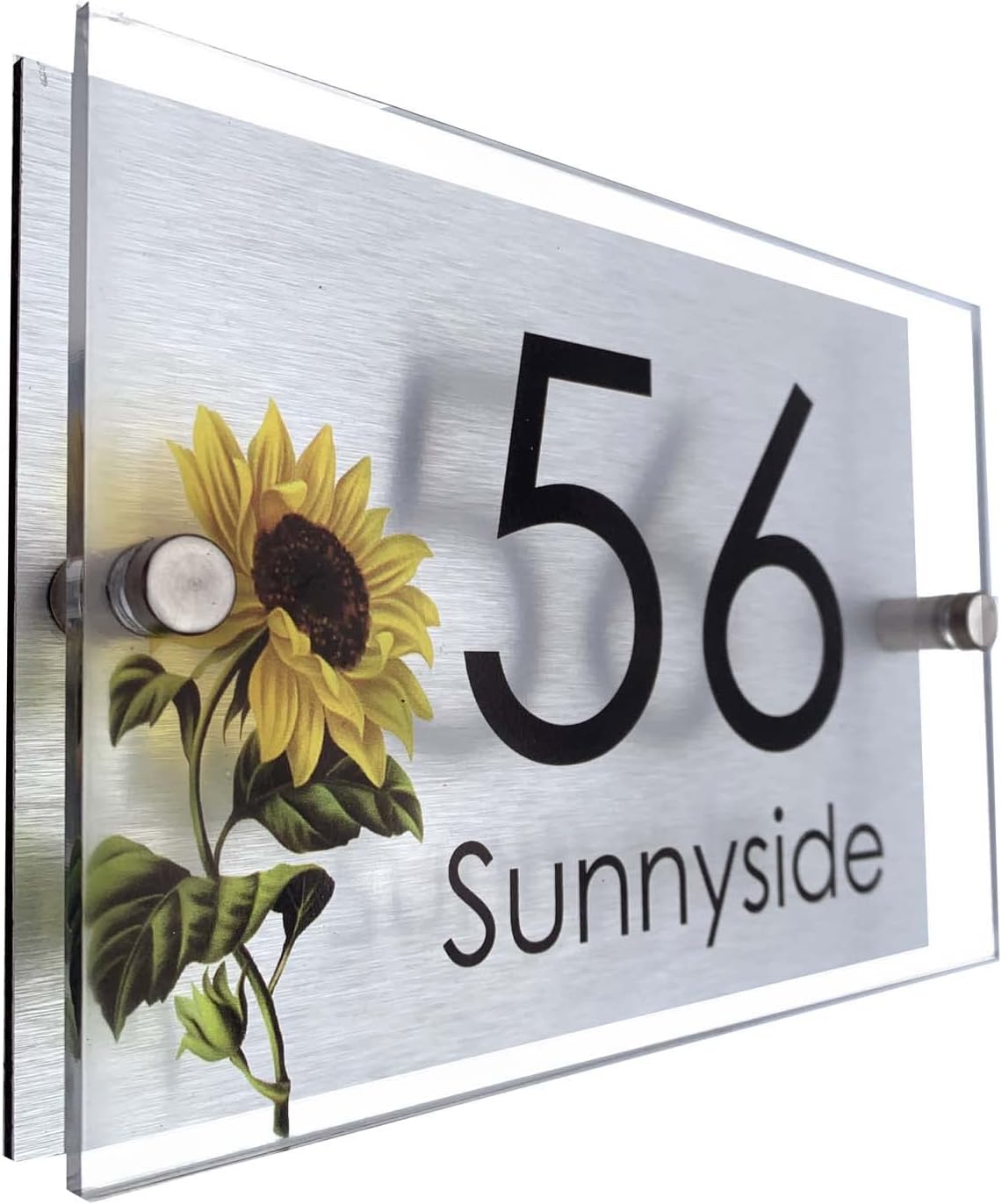 Sunflower design modern house sign : Amazon.co.uk: DIY & Tools