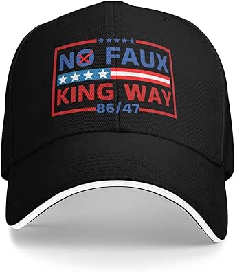 Amazon.com: No Faux King Way 8647 Baseball Cap Trucker Hat Black ...