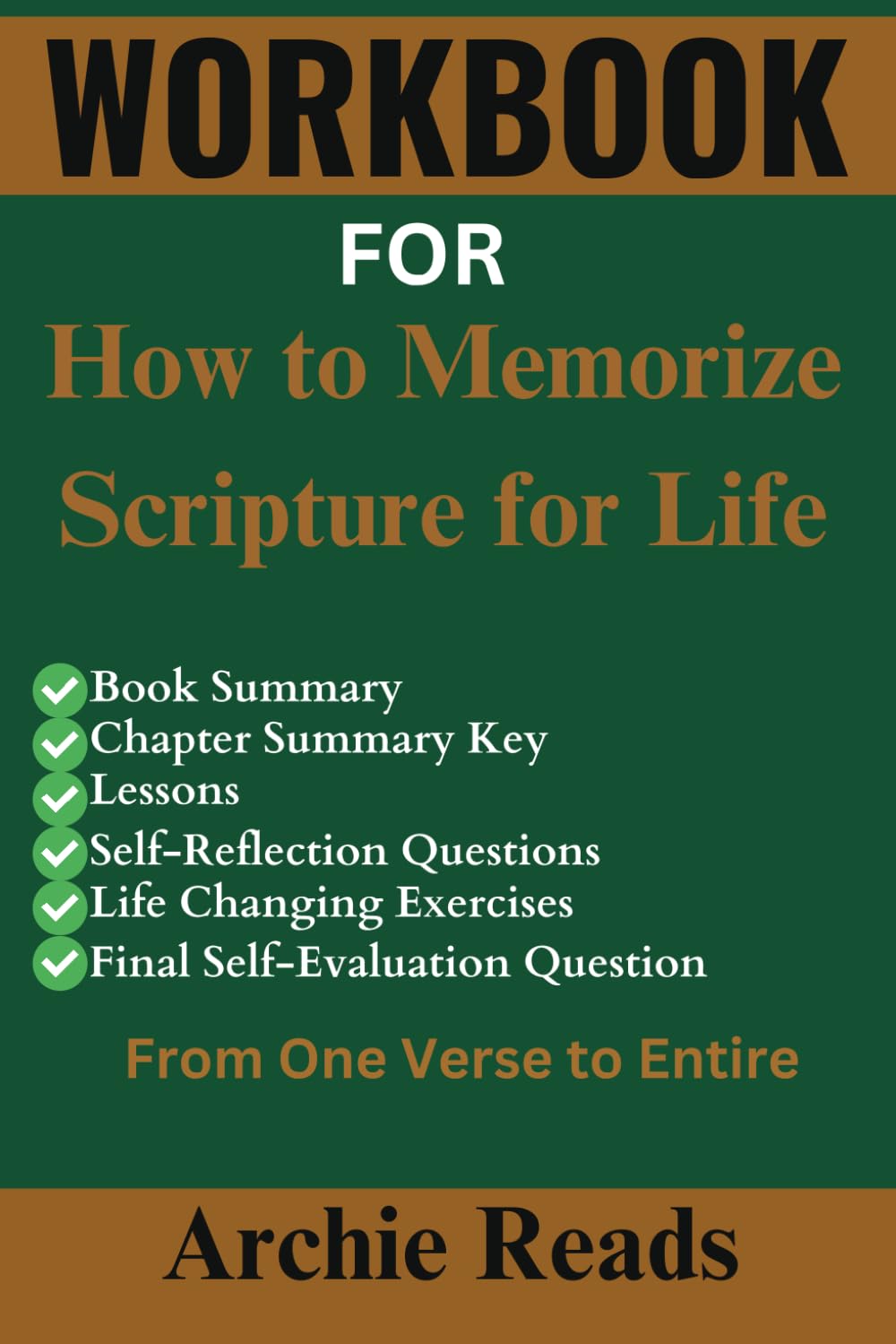 Workbook For How to Memorize Scripture for Life: From One Verse to ...