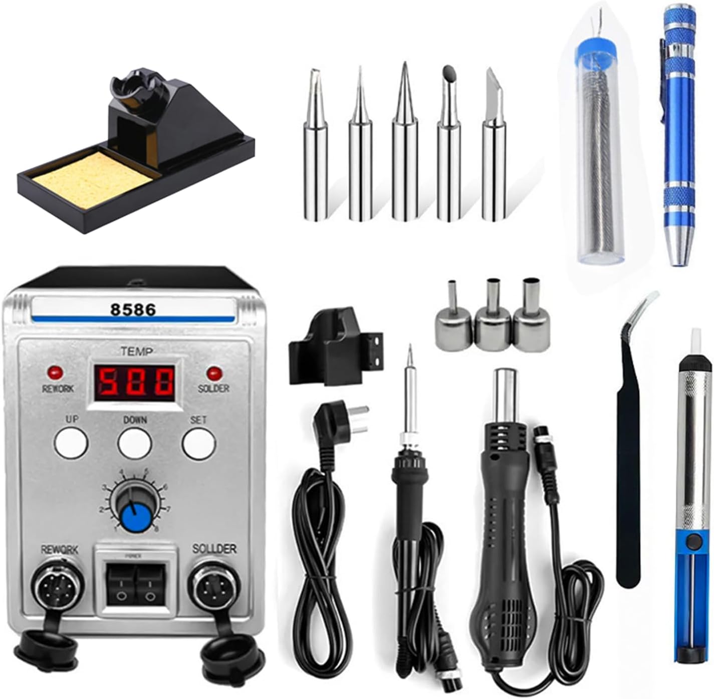 Soldering iron,iron gun, 858D 700W High Quality Soldering Station LED ...