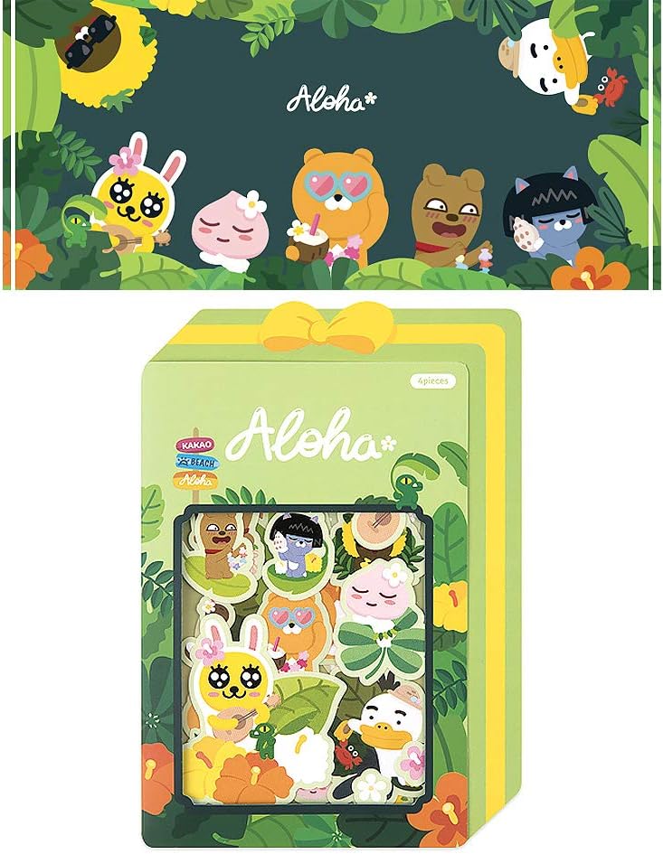 Amazon.com: KAKAO FRIENDS Kakaotalk Layered Sticker Diary Deco Stickers ...