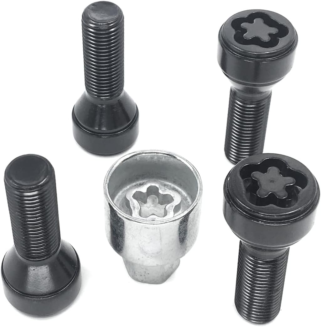 Amazon.com: Set of 5 Pcs Wheel Stud & Bolt Locks 36136792851 fits BMW ...