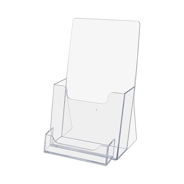 Buy Marketing Holders 4”W Literature Multi Slot Flyer Holder Brochure ...