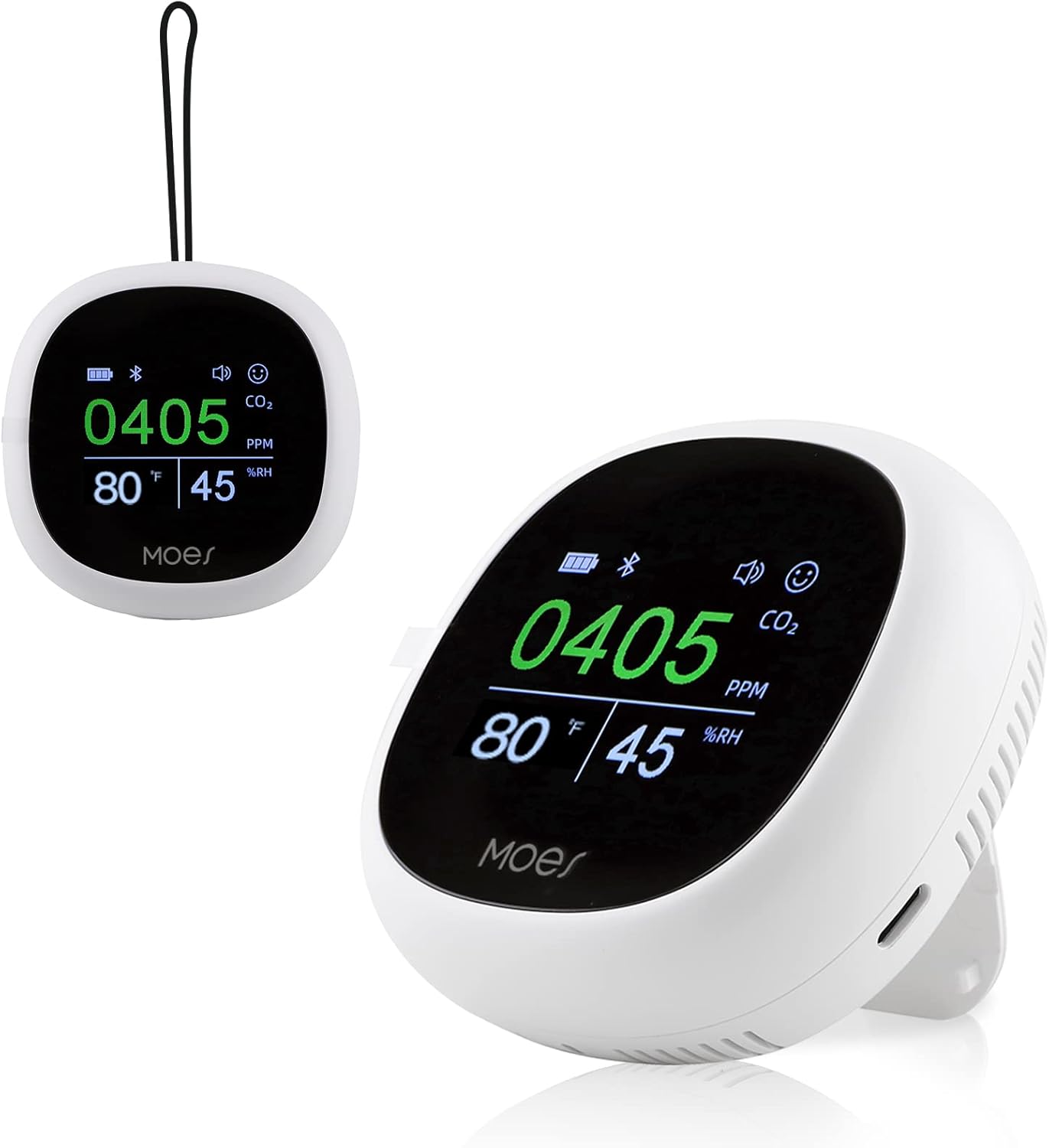 Amazon.com: MOES Portable CO2 Detector, Smart Indoor Air Quality ...