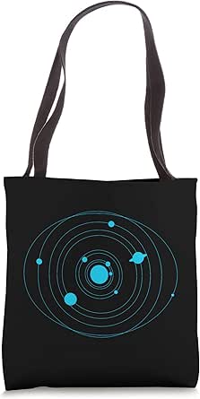 Amazon.com: Minimalist Solar System - Planets and Orbits in Light Blue ...