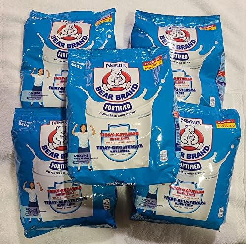 Amazon.com : Bear Brand Fortified Powdered Milk 840 grams (5 Packs ...