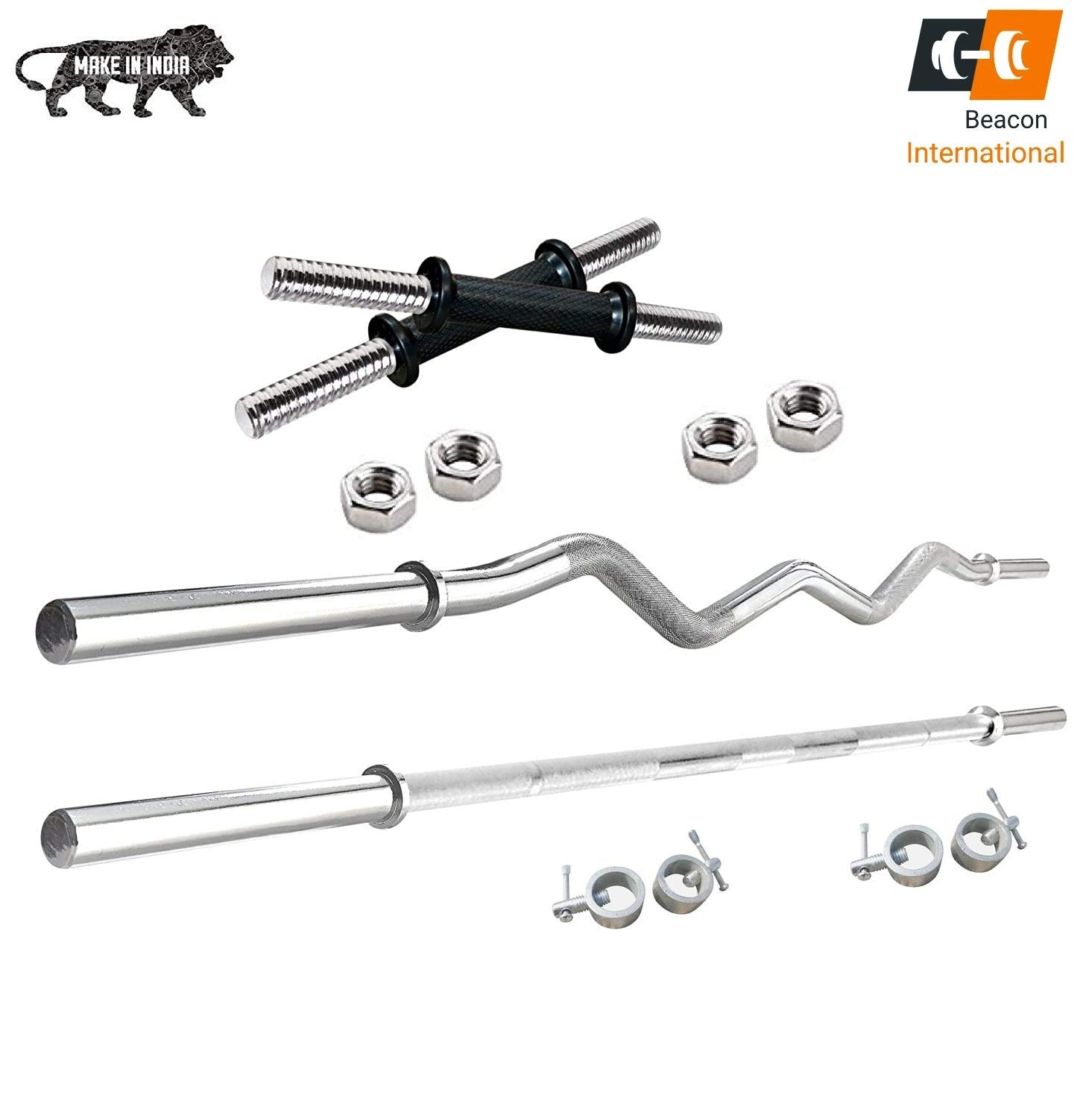 Buy BEACON INTERNATIONAL Rubber Home Gym Combo,Gym Equipments,Home Gym ...