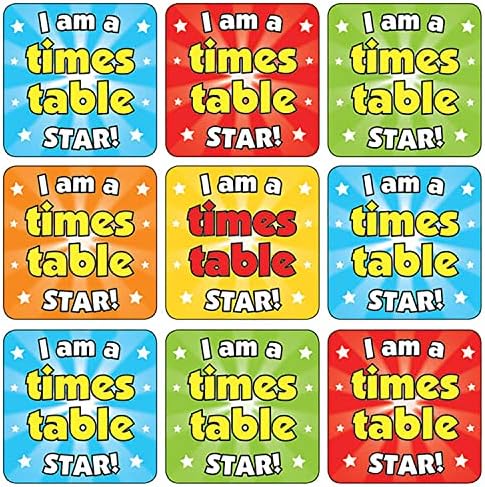175 I Am A Times Table Star Maths Multiplication Square Childrens ...