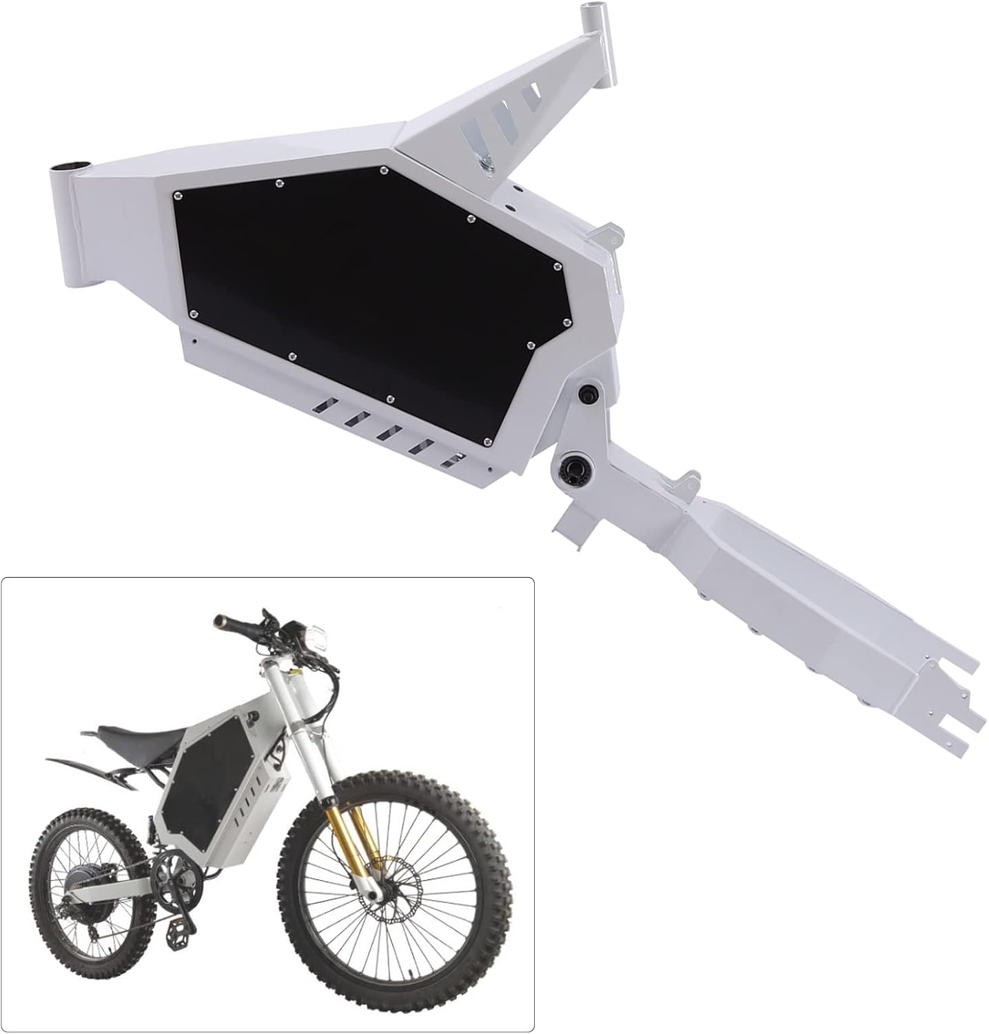 Electric Bike Frame Steel for 26" E-Bike Iron Electric Bicycle DIY Kit ...