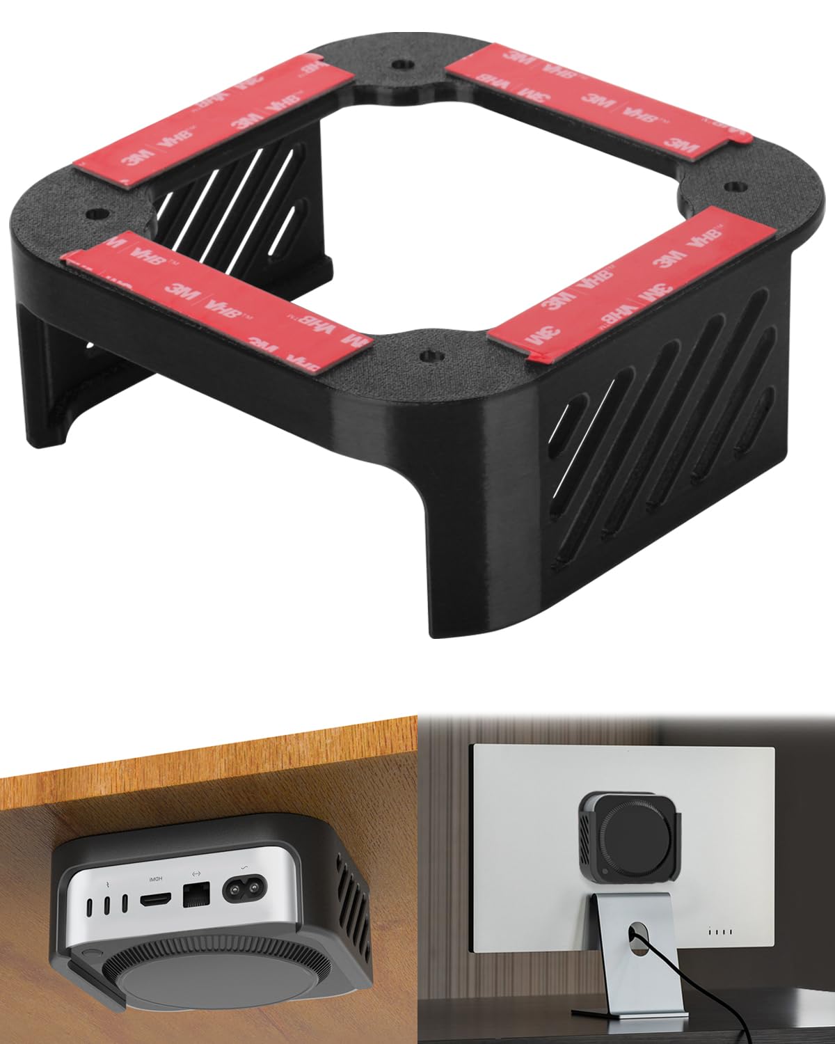 Buy Under Desk for 2024 Mac Mini M4/M4 Pro - 3D Printed Monitor - Wall ...