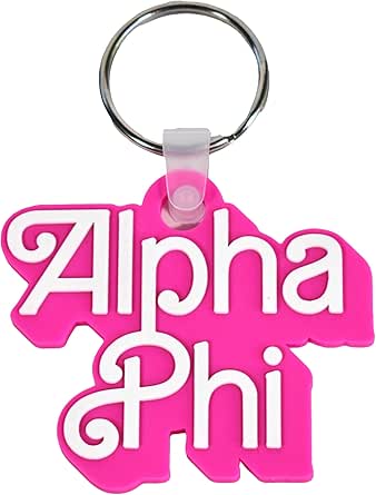 Amazon.com: Sorority Shop Alpha Phi Keychain - Retro Dolly Sorority ...