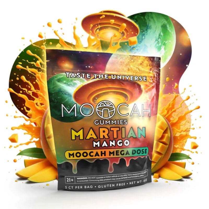 Amazon.com: Moocah Magic Mushroom Gummies – Martian Mango - Mega Dose ...