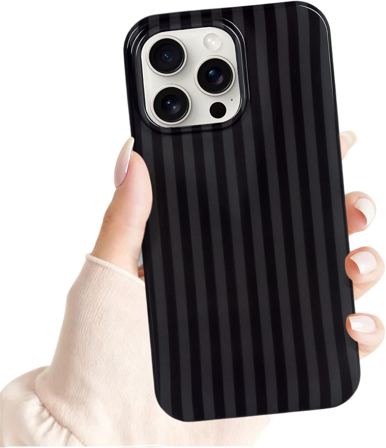 Amazon.com: Fycyko for iPhone 16 Pro Case Aesthetic Cute Striped Soft TPU Slim Protective Phone ...