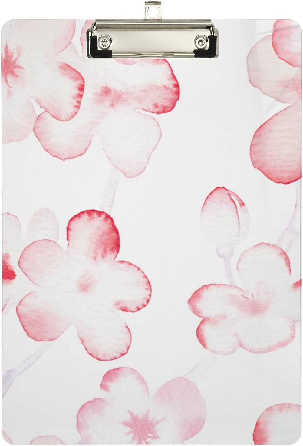 Klemmbrett, rosa Blumen-Klemmbrett, A4, langlebig, Kunststoff, Hartfaserplatte, Farbdruck, A4 ...