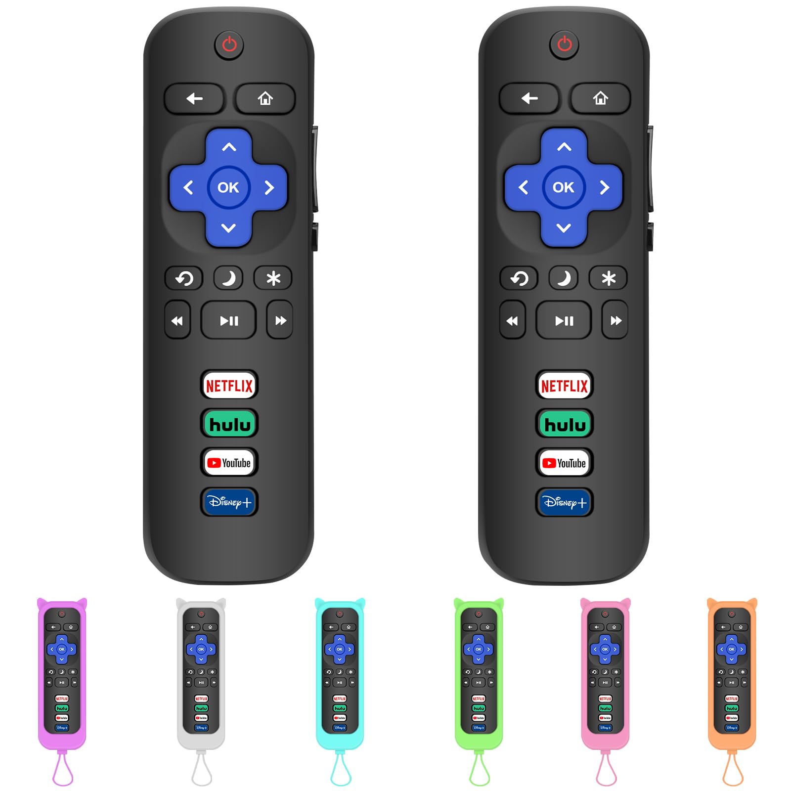 Amazon.com: Remote for Roku TV, 2-Pack Replacement for Roku TV Remote ...