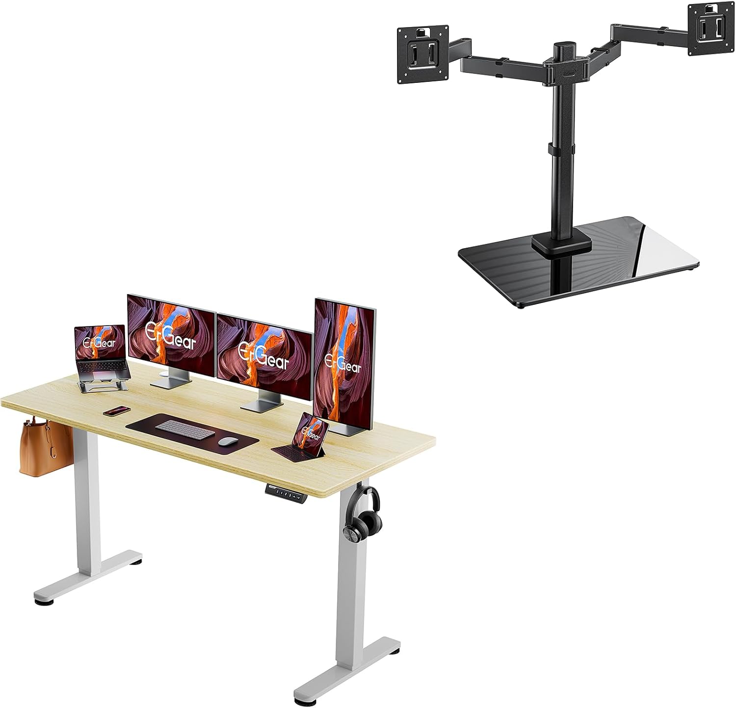 Amazon.com: ErGear Height Adjustable Electric Standing Desk ...