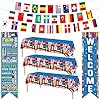 Amazon.com: 6PCS International World Flags Banner Decorations ...
