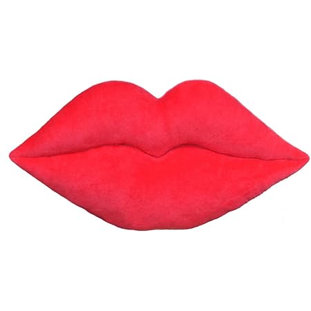 Amazon.com: Ashler 3D Lips Throw Pillows Smooth Soft Velvet Insert ...