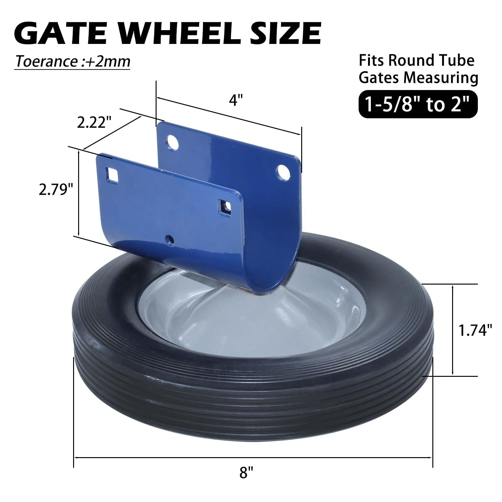 Snapklik.com : 2 Pack Farm Gate Wheel Replaces S16100600, Fence Gate ...