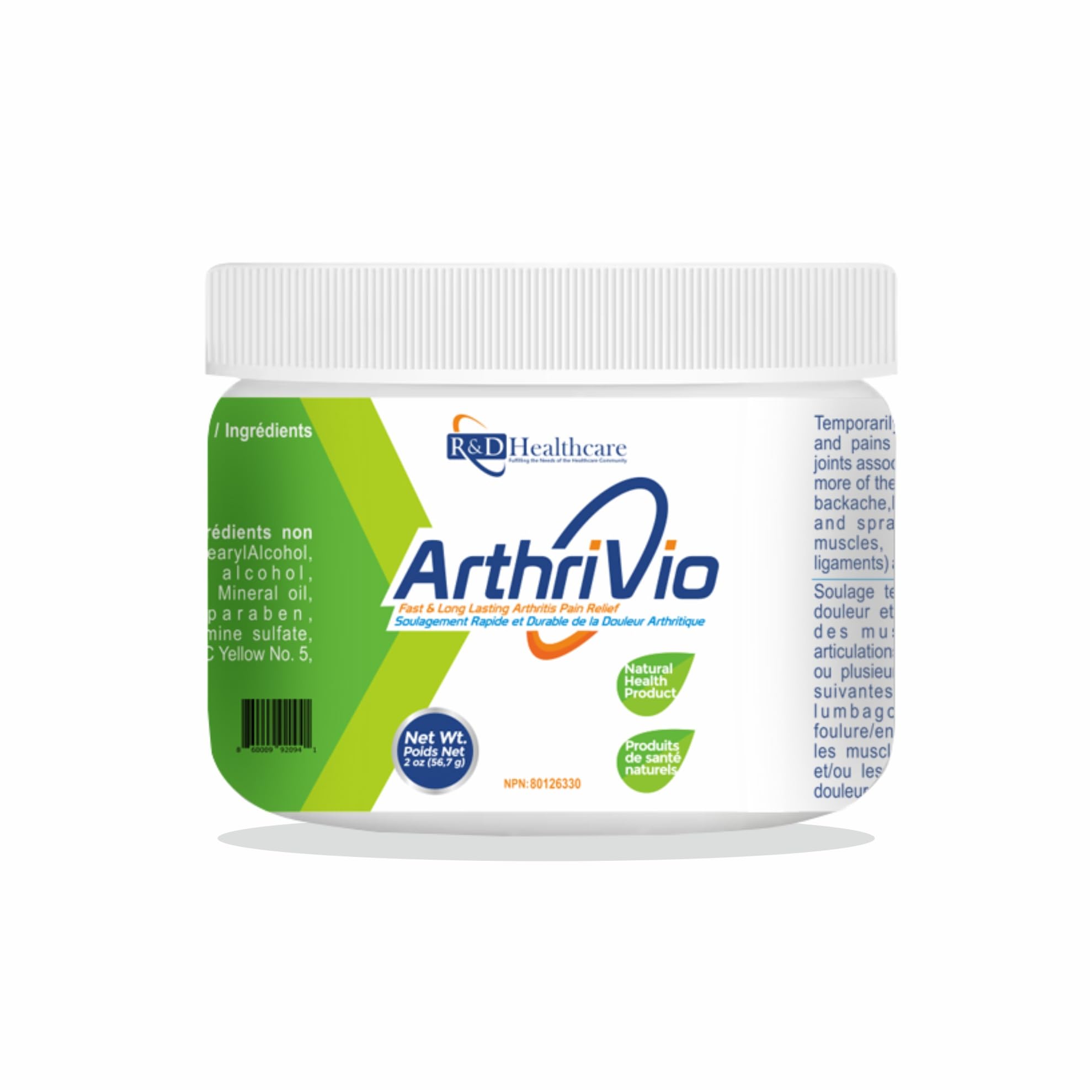 ArthriVio - Natural Pain Relief Topical Cream for Arthritis and Muscles ...