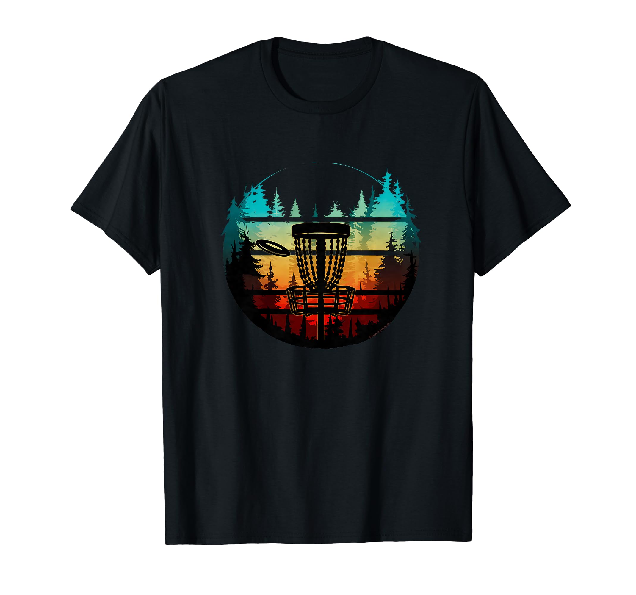 Amazon.com: Cool Disc Golf in the Trees Disc Golf T-Shirt : Clothing ...