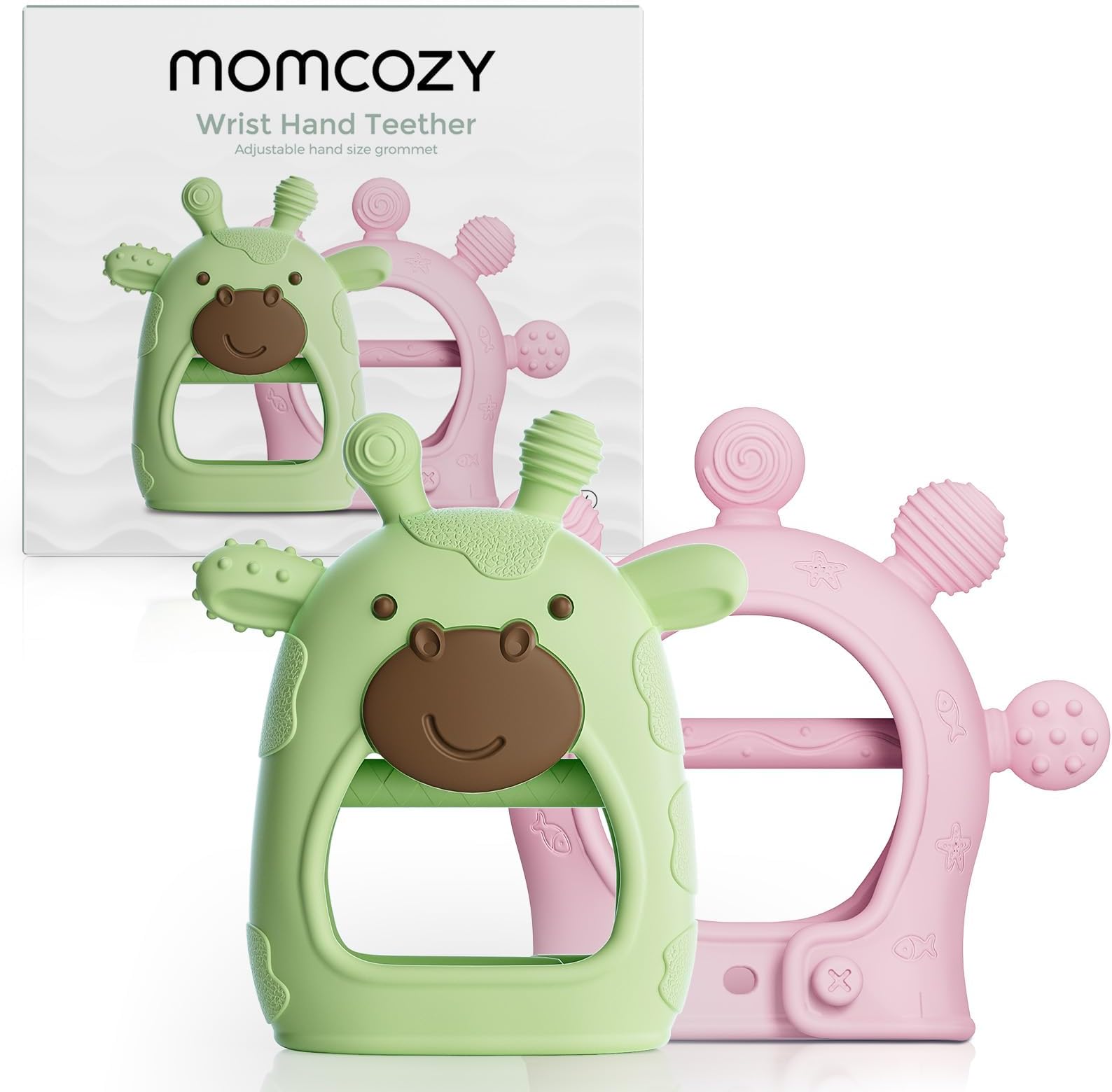 Amazon.com : Momcozy Baby Teether Toys | Baby Teething Toys | Baby ...