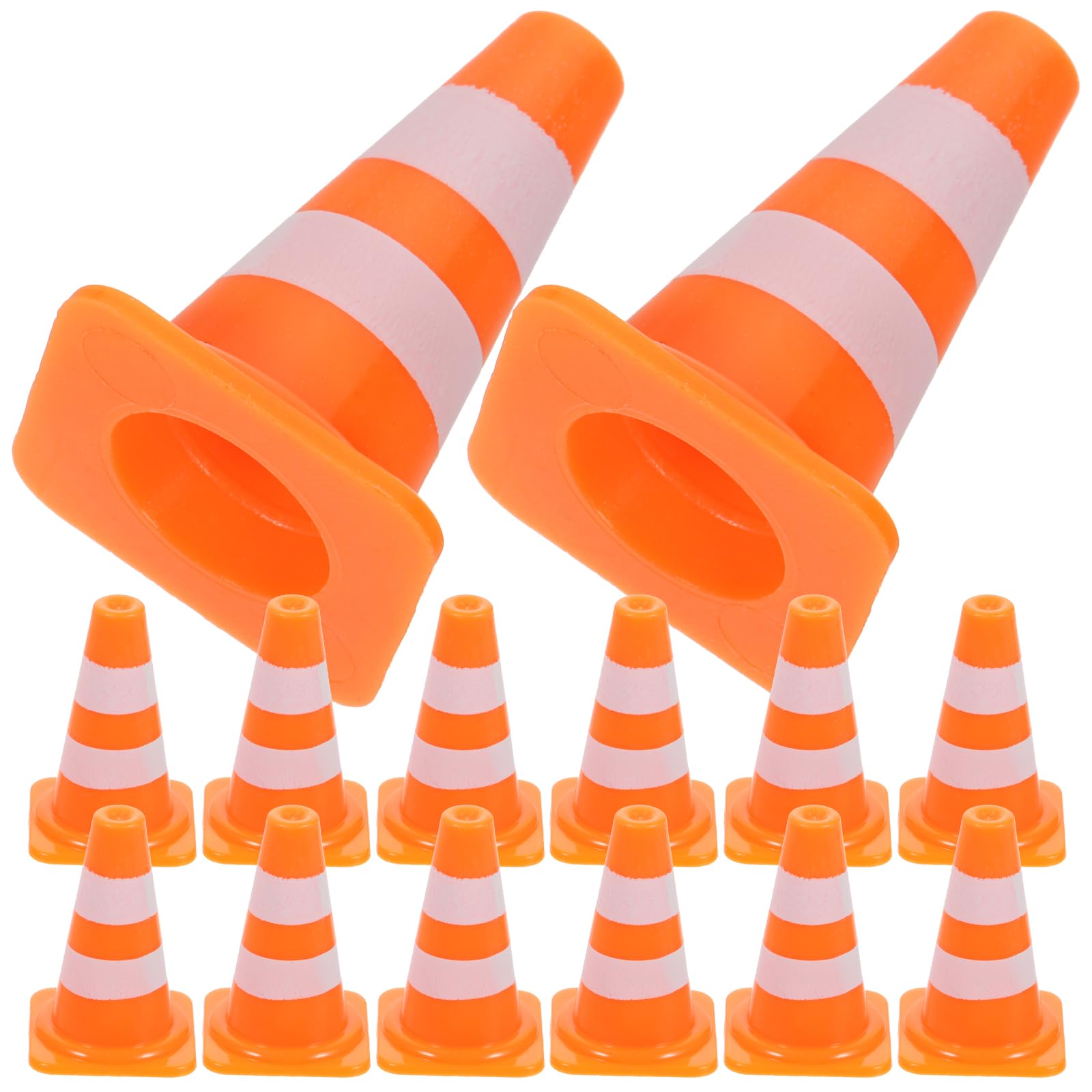 Amazon.com: jarbins 14Pcs Mini Traffic Cones Miniature Traffic Cones for Kids Construction Party ...