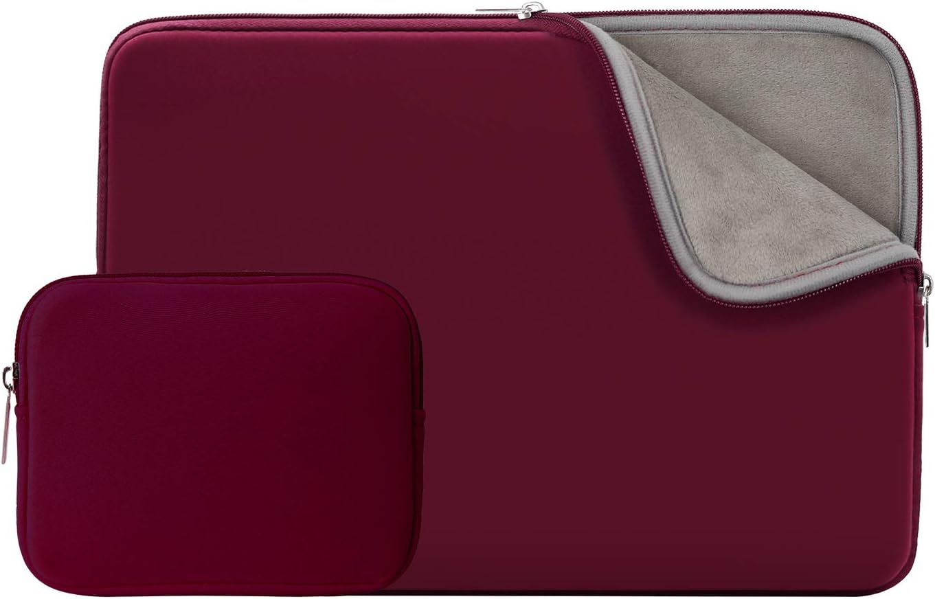 RAINYEAR 14 Inch Laptop Sleeve Case Cover Soft Fluffy Lining Bag with ...