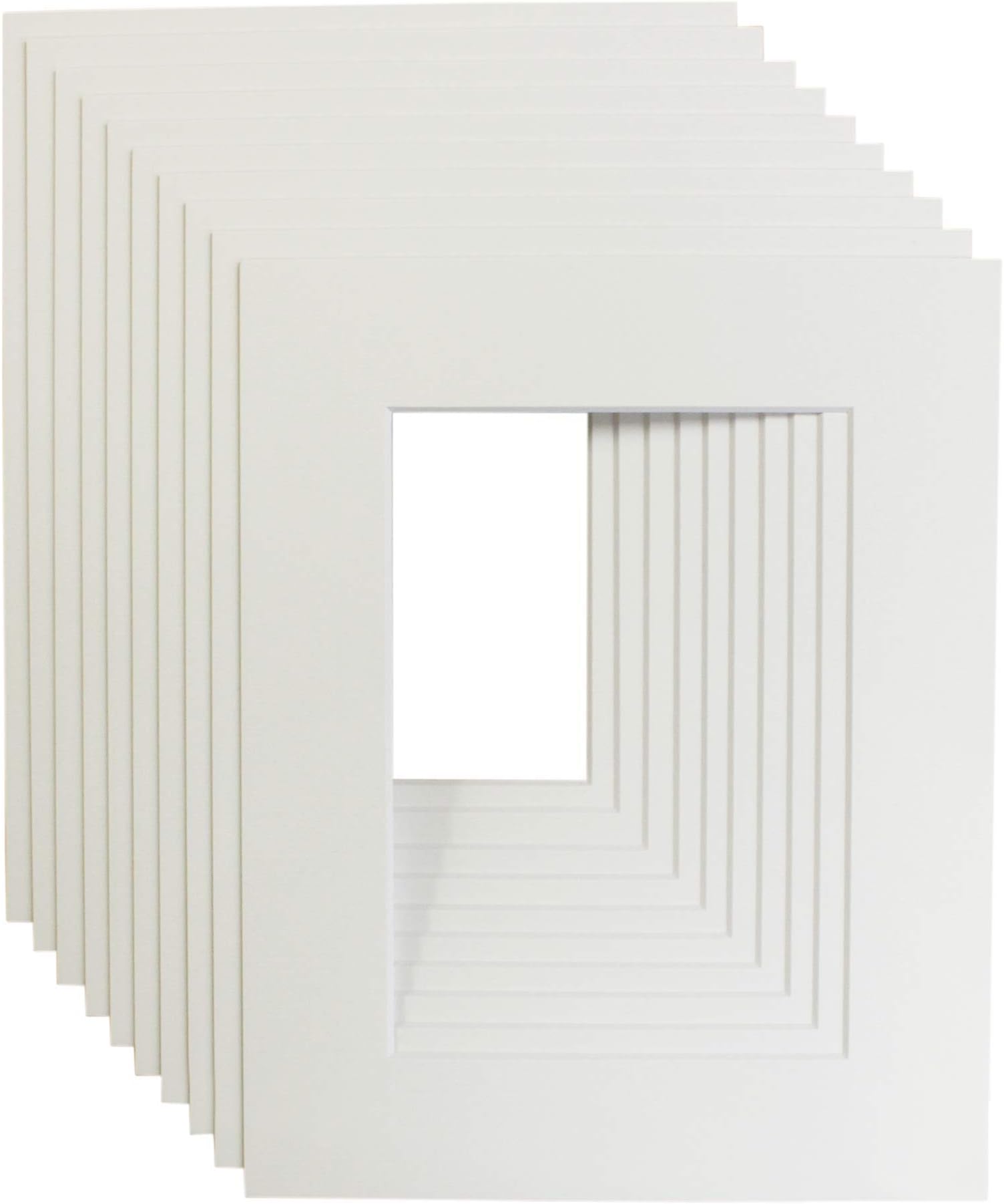 Pack of 10 Picture Photo Mounts. Frame size 20x16inch - Inside Aperture ...