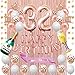 Amazon.com: Fancypartyshop 32nd Birthday Decorations - Rose Gold Happy ...