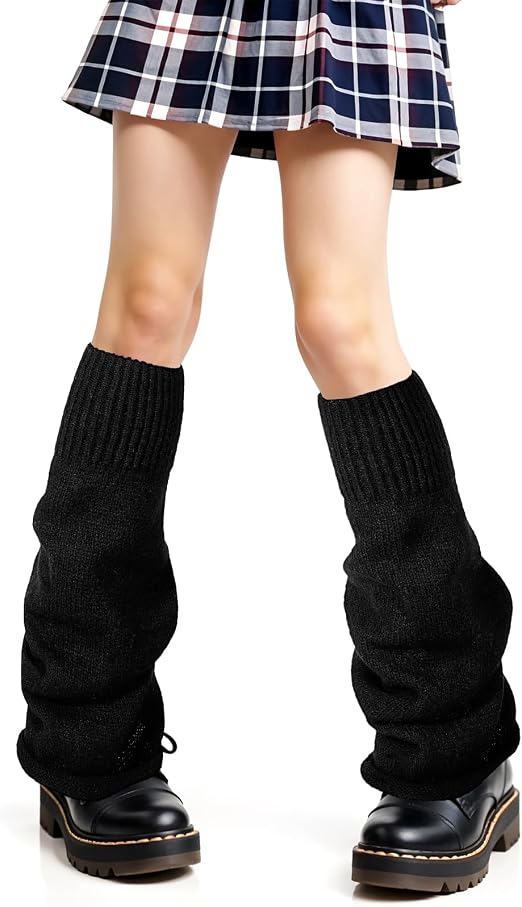 FdcLixuvol Black Leg Warmers, Kawaii Leg Warmers, Goth Flared Leg ...