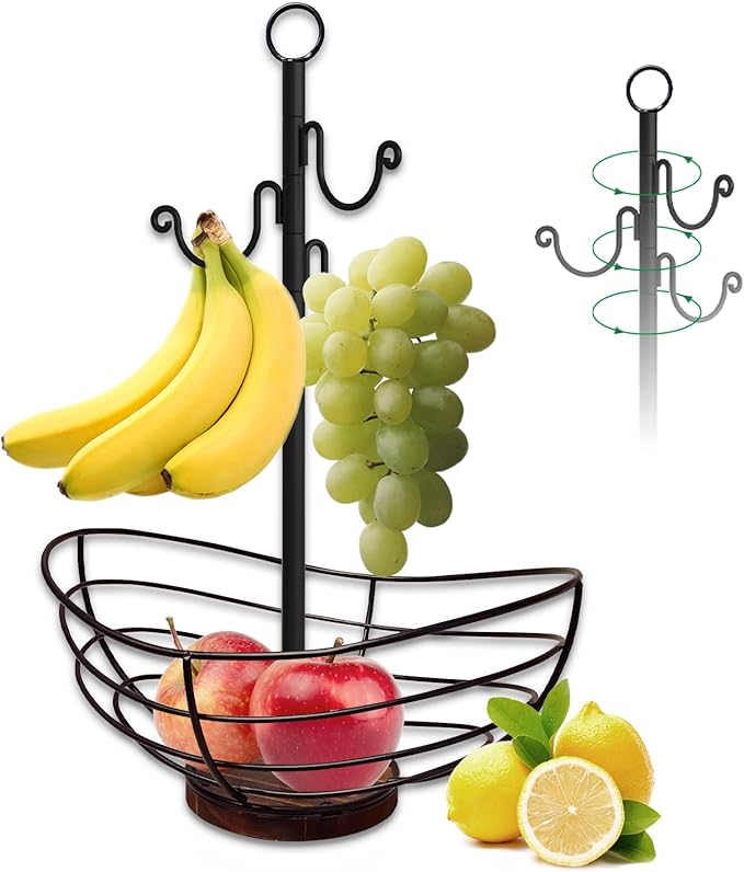 Amazon.com: Ro.famizovision Modern Farmhouse Banana Holder w/ 3 Large ...