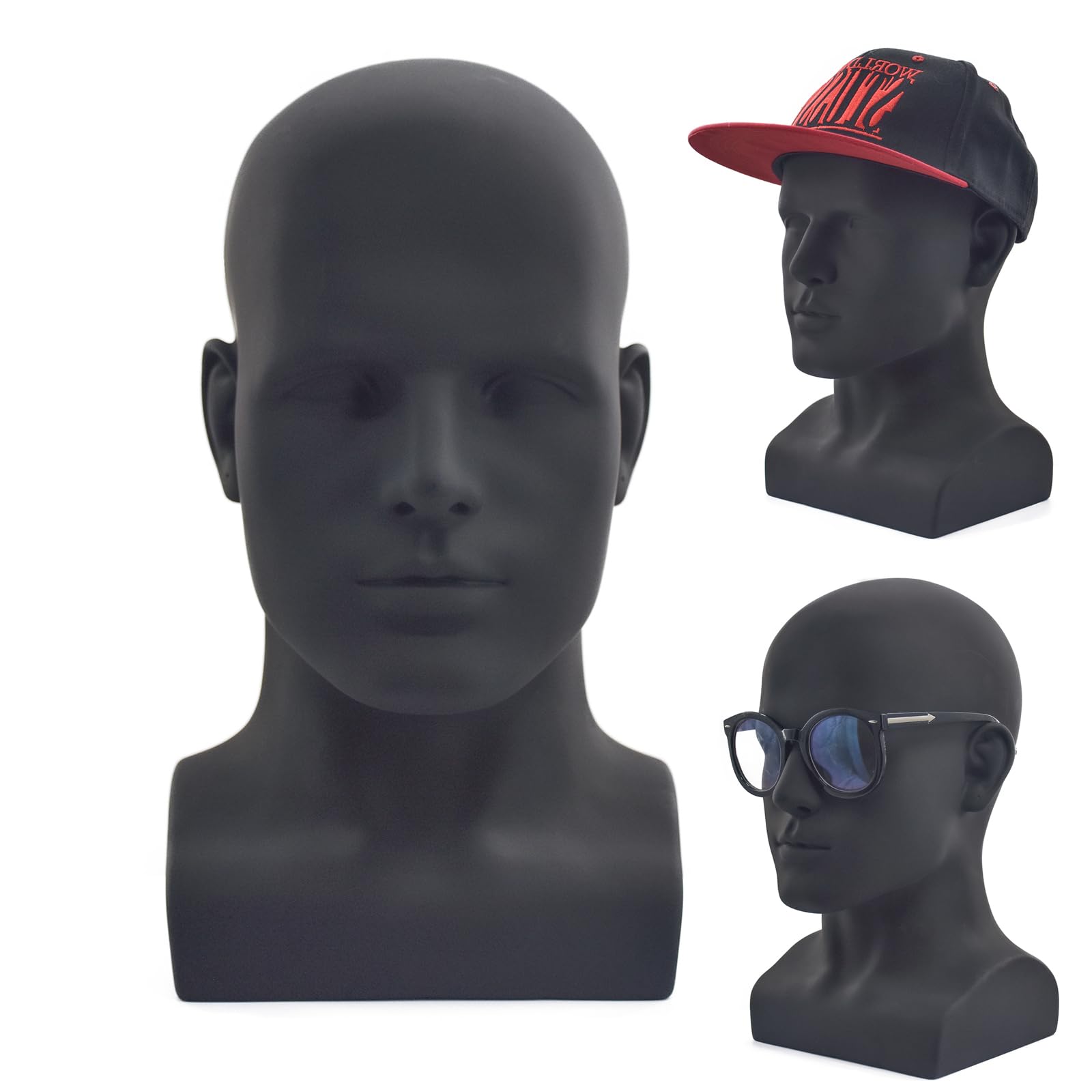 Amazon.com: BLTYXT PVC Male Mannequin Head Professional Manikin ...