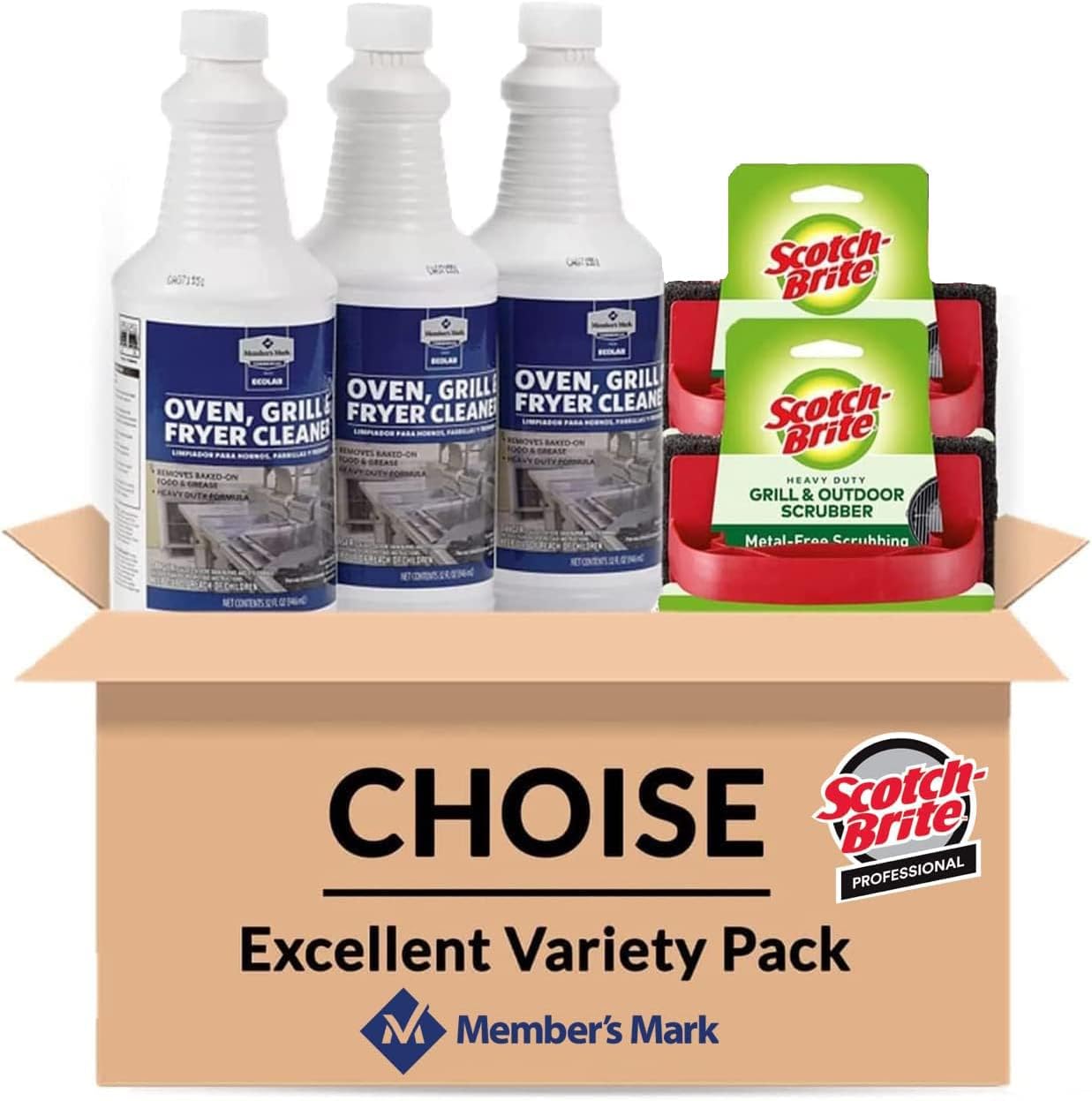 Amazon.com: Commercial Kitchen Cleaning Supplies Kit - Oven, Grill ...