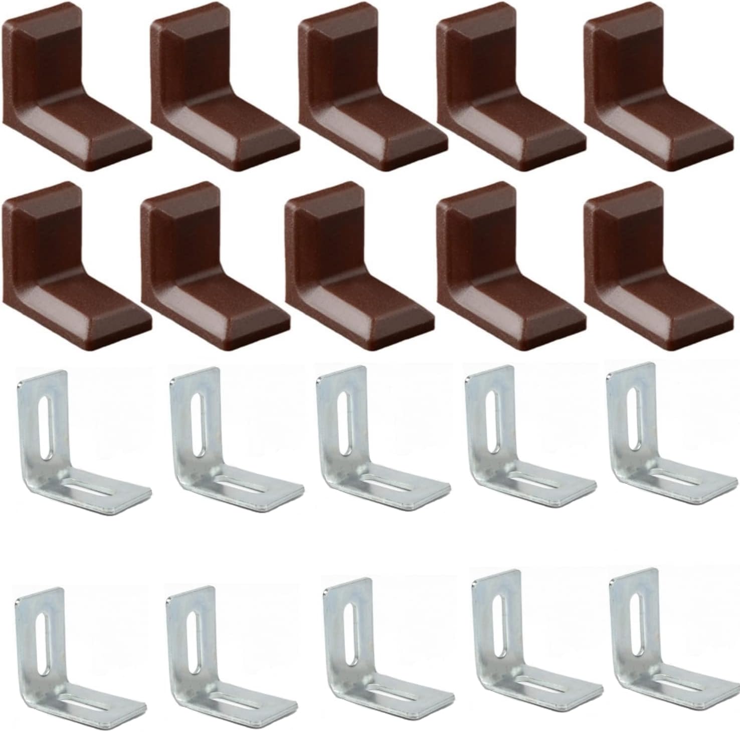 Amazon.com: Carrittons Corner Bracket L Corner Brace Slotted Corner ...