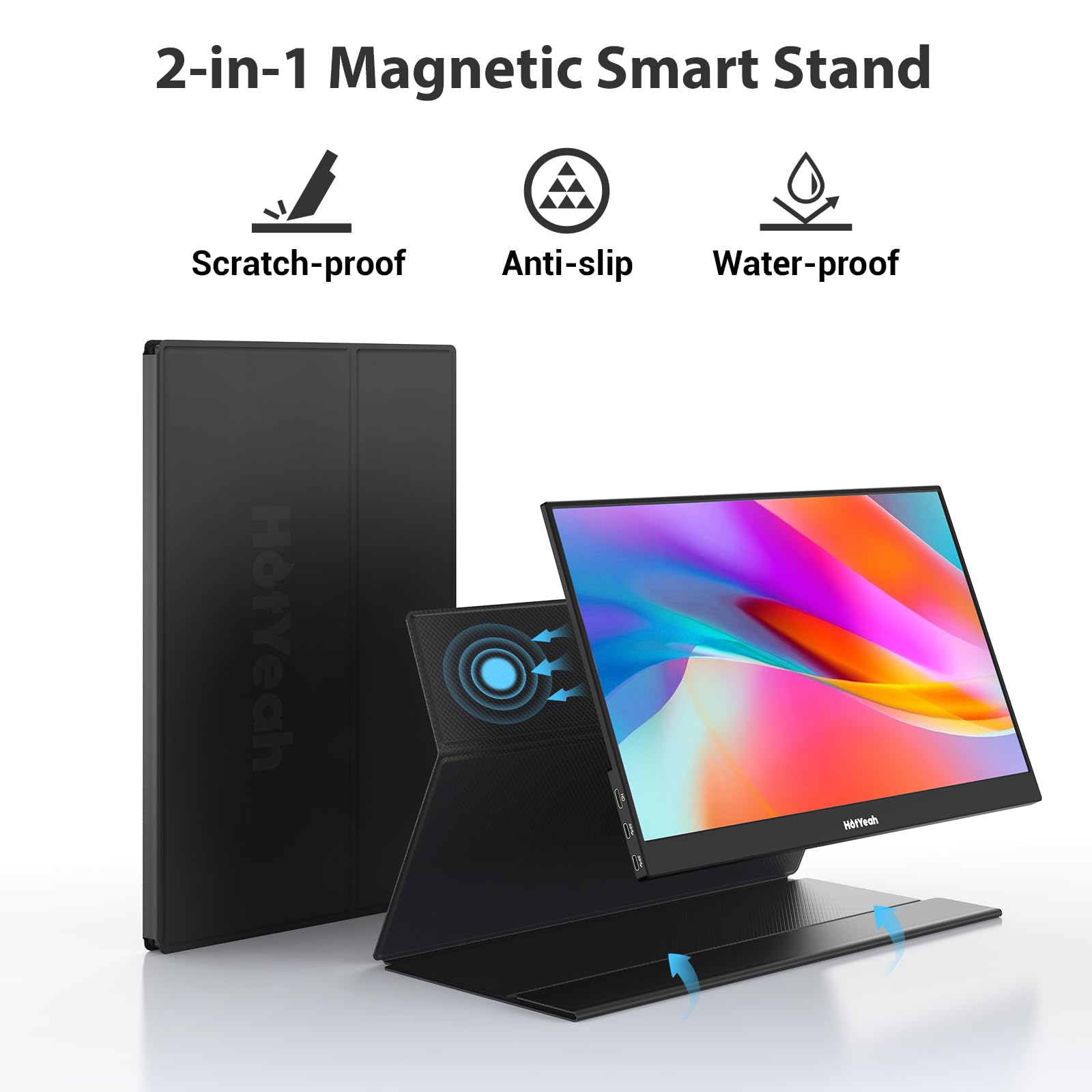 Snapklik.com : Portable Monitor, 16.1in 1080P FHD Laptop Monitor USB-C ...