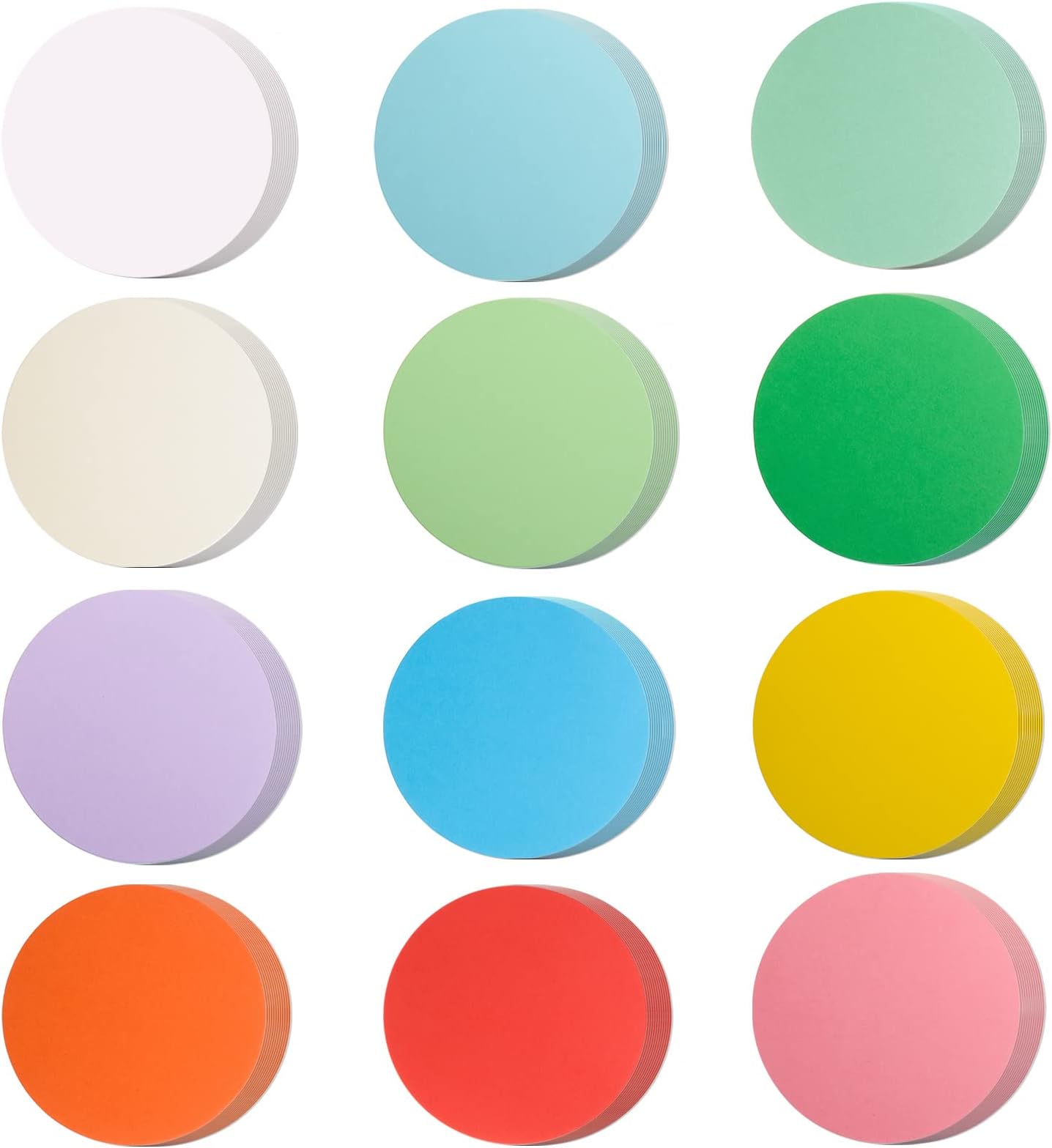 Amazon.com: 72 Pcs 6 Inch Round Cutouts Paper Dots Circles Assorted ...