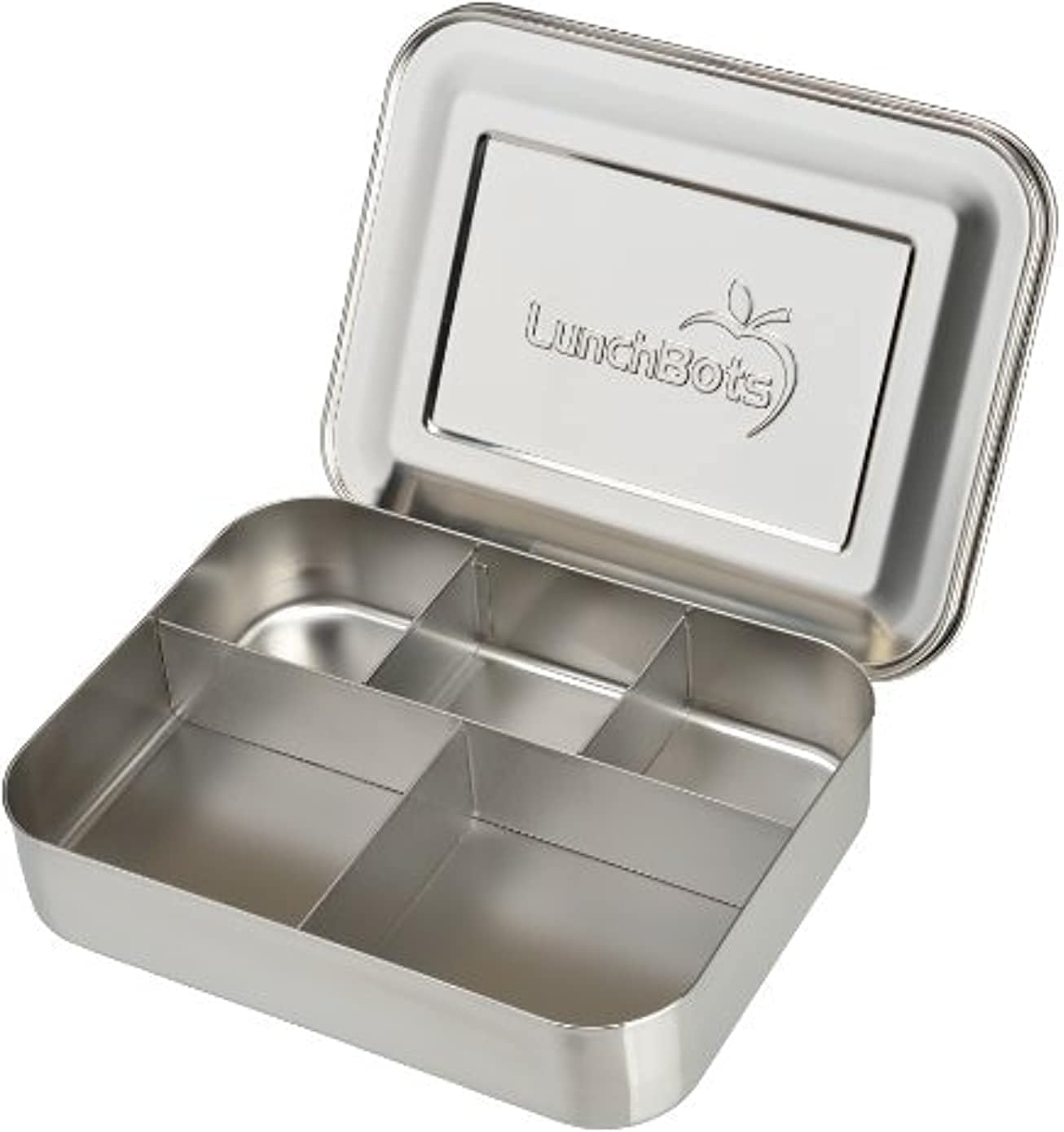 LunchBots Large Cinco Stainless Steel Lunch Container - Five Section ...