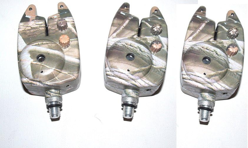 Oakwood Camo Bite Alarm With Volume & Tone Control X 3 : Amazon.co.uk ...