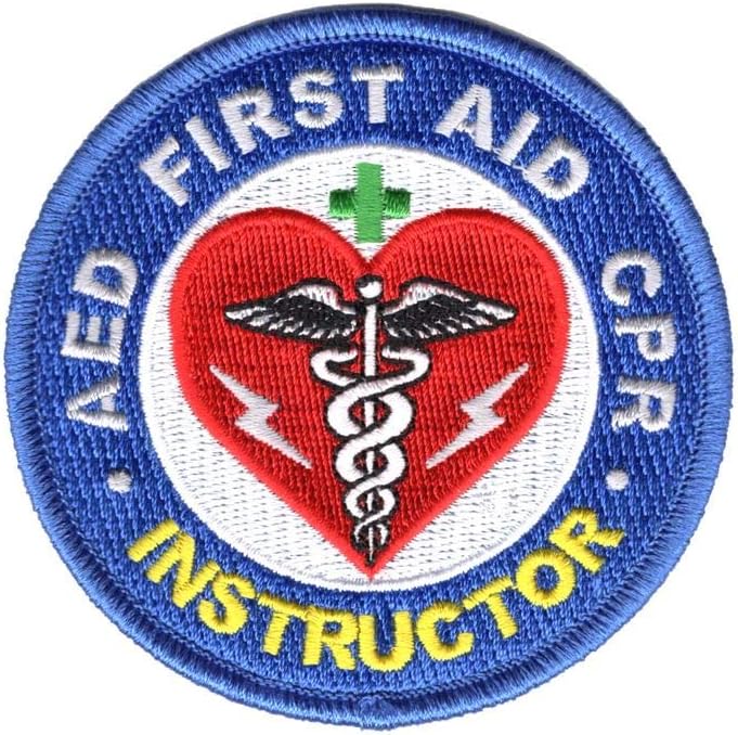 First Aid CPR AED Instructor 100% Embroidered Patch Workplace Health ...