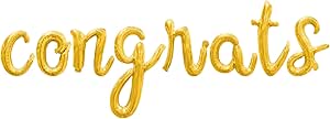 Amazon.com: Cursive Script Letter Balloons - CONGRATS 16" Inch Alphabet ...