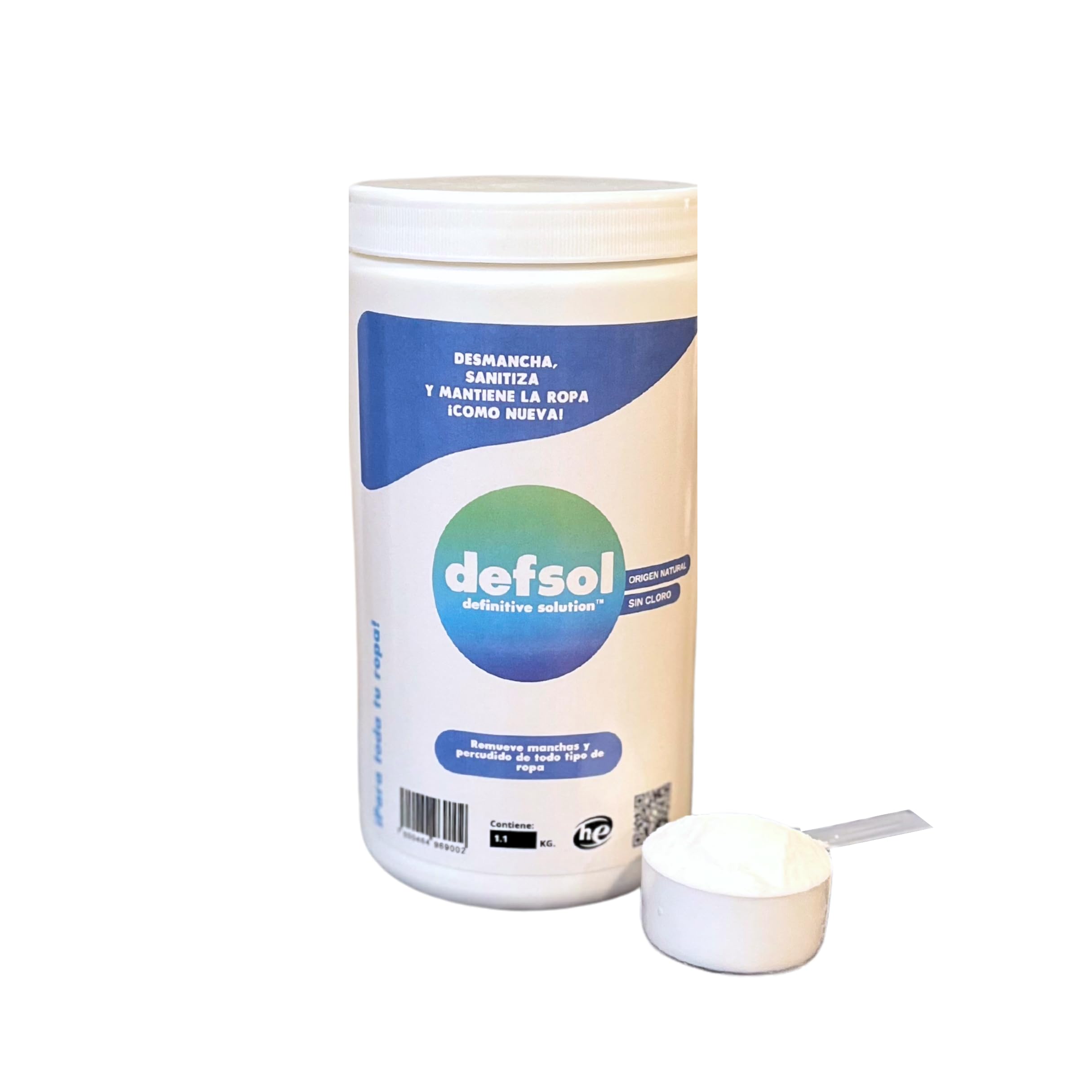 Defsol Removedor de Manchas para Ropa Blanca, Oscura y de Color ...