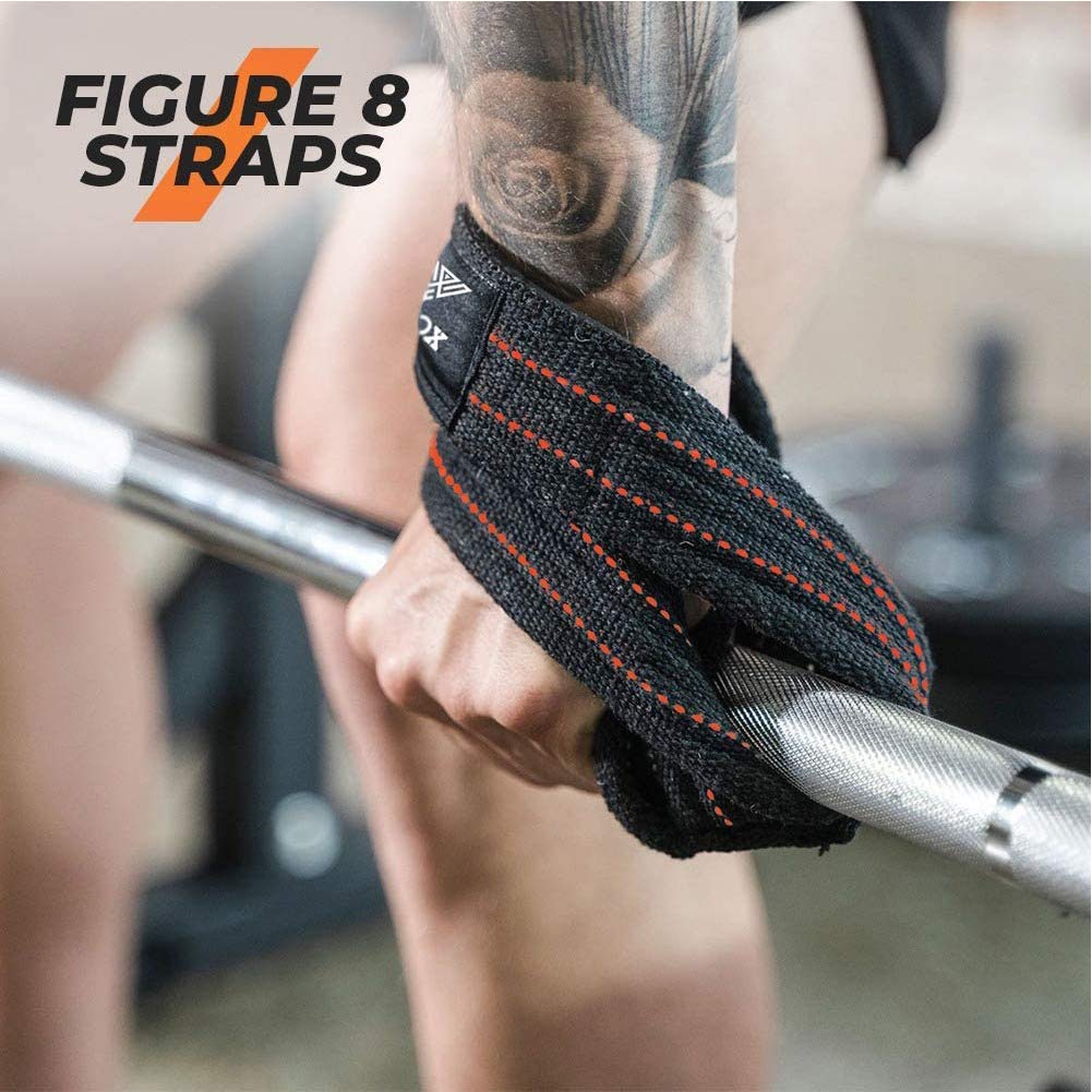 Snapklik.com : WYOX Figure 8 Lifting Straps - Deadlift Wrist Wraps ...