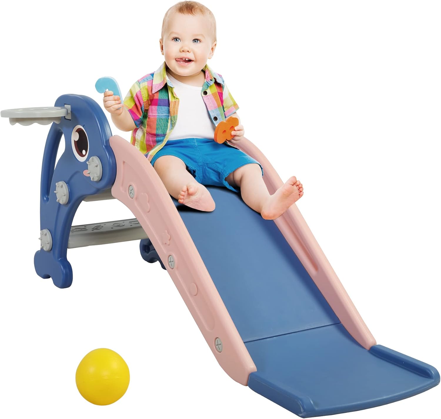 Amazon.com: Toddler Slide Kid Freestanding Climber Slide, 3 in 1 Baby ...