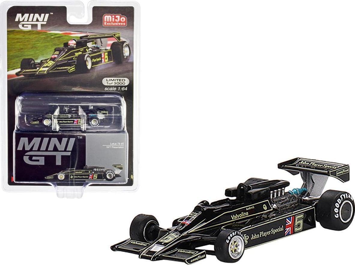Amazon.co.jp: MINI GT 164 F1 ロータス 78 プレゼンテーション 1977#5 マリオアンドレッティ LOTUS ...