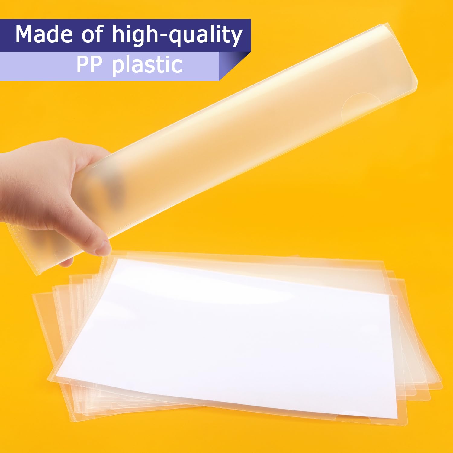Snapklik.com : 16 Pack Clear File Folders Plastic Project Pockets Sleeves
